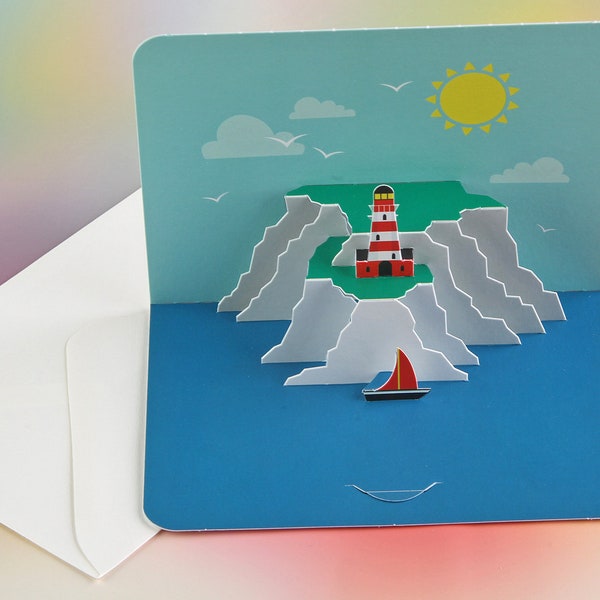 Lighthouse Pop up Card - Etsy
