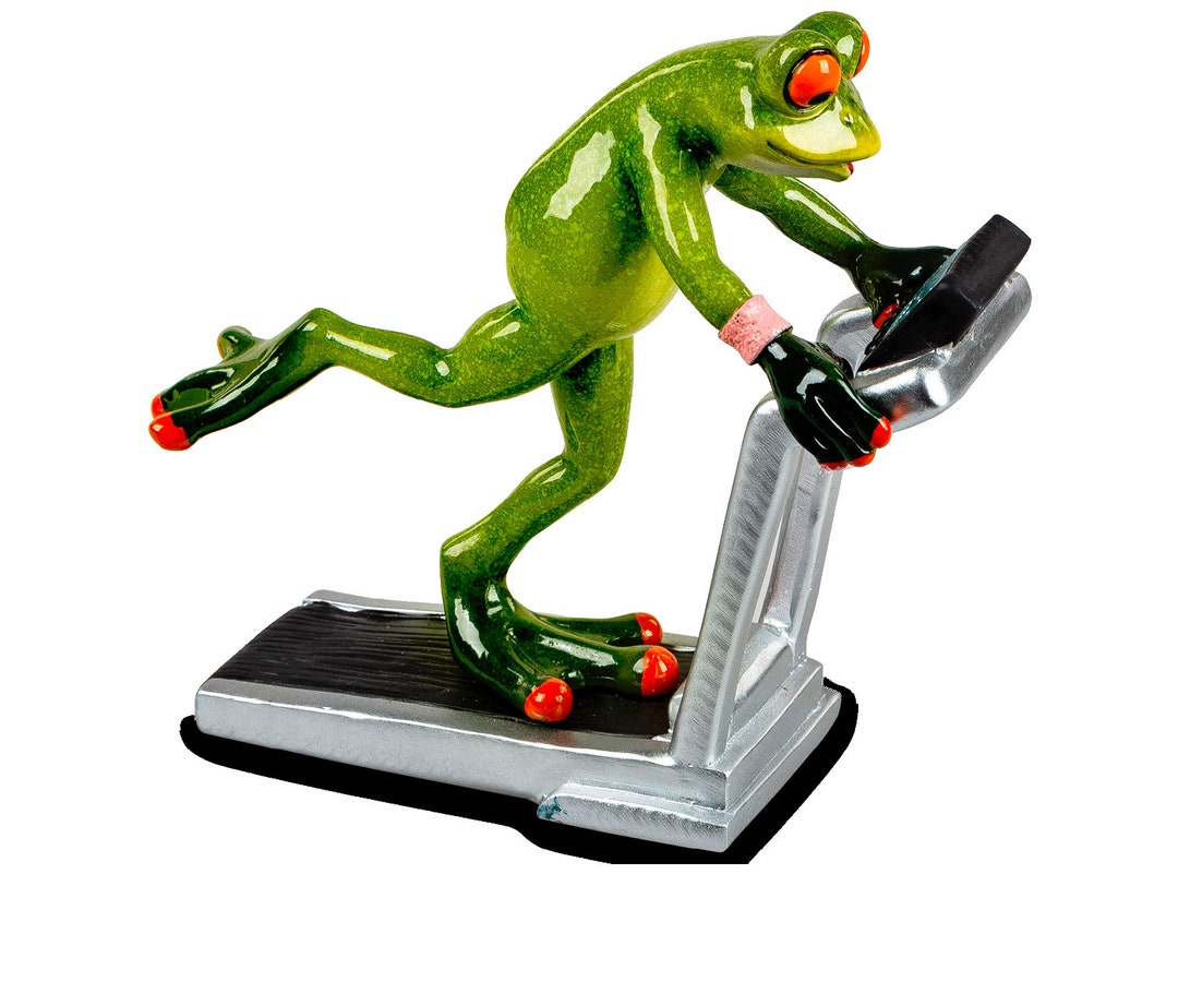 Formano Bollweg Funny Decorative Figure Frog on Treadmill - Etsy