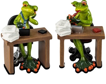 Frog Desk Man - Etsy