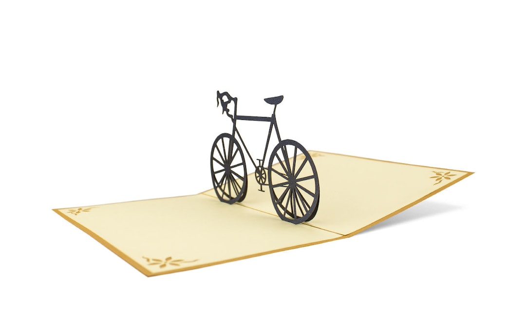 Bike Pop up Card Trading Card Bike Voucher Bike Tour 3D - Etsy