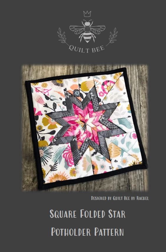 Square Folded Star Potholder Pattern -PDF - Etsy