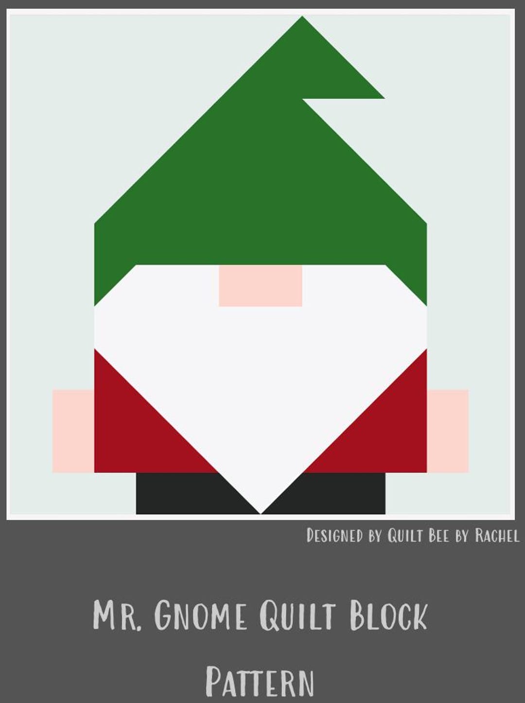 Mr. Gnome Quilt Block Pattern Revised PDF - Etsy
