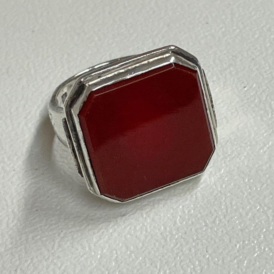 Old German Signet Ring Carnelian Ring Art Deco 20s - Etsy