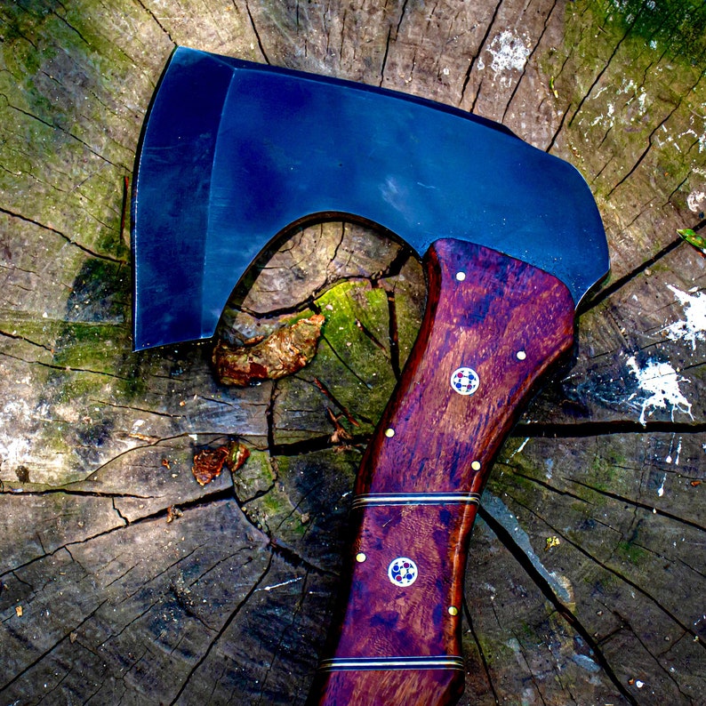 Camping Axe, Throwing Axe, Hatchet, Groomsmen Kit,handmade Axe, Hiking ...