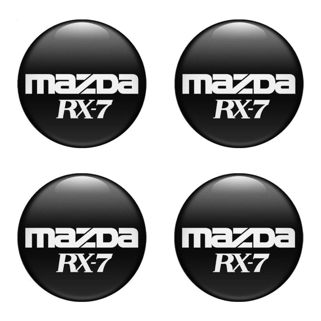 Mazda RX-7 Epoxy Emblem Domed Stickers, Set of 4 - Etsy