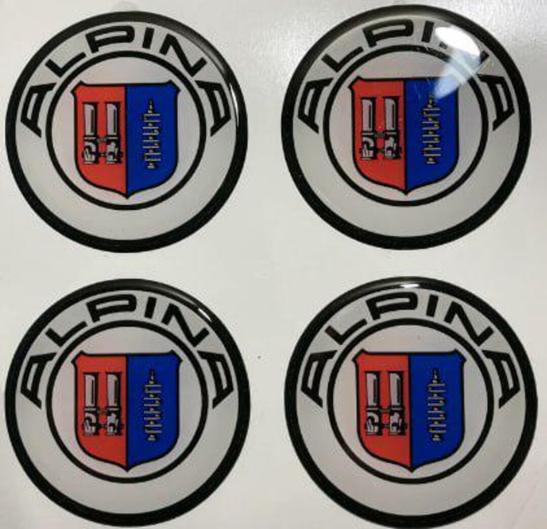 Alpina Epoxy Emblem Stickers, 3D Domed, Set of 4 - Etsy