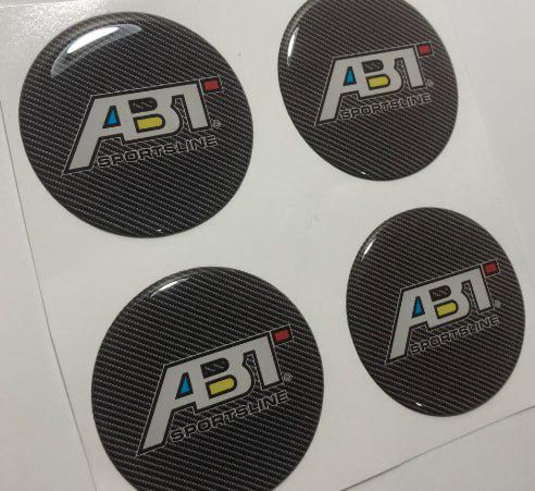 ABT Epoxy Emblem Set of 4 X All Sizes Domed Silicone Stickers 3D Print ...