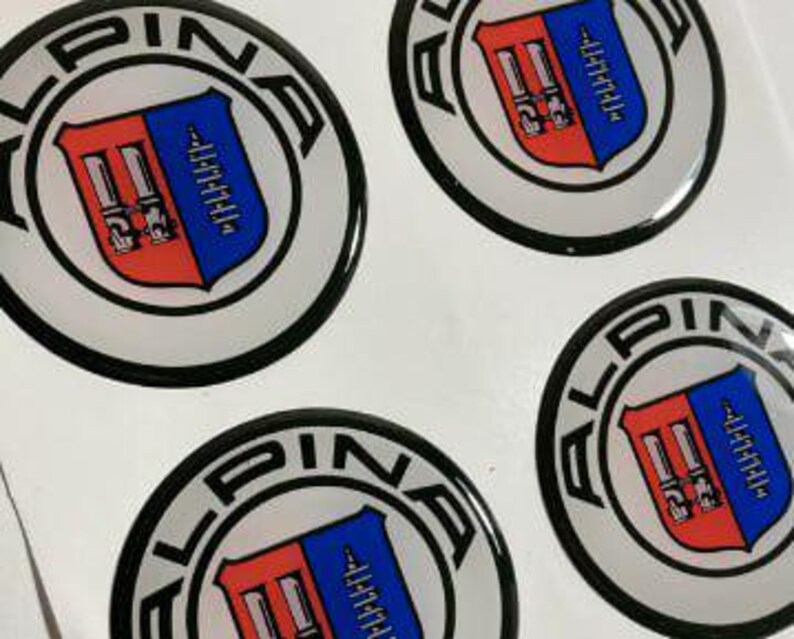 Alpina Epoxy Emblem, Domed 3D Silicone Stickers, Set of 4 - Etsy