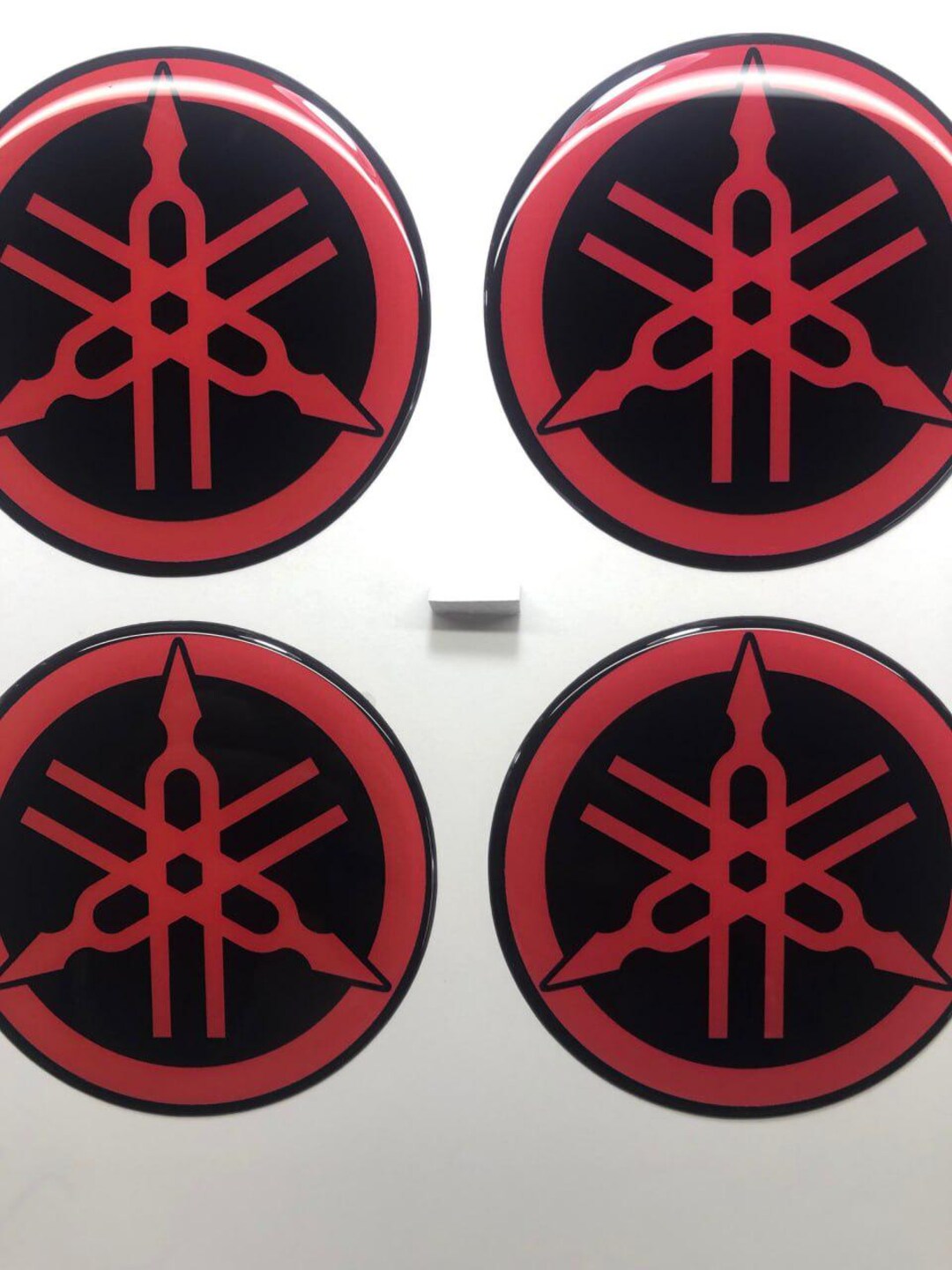 Yamaha Epoxy Emblem Set of 4 X All Sizes Domed Silicone Stickers 3D ...