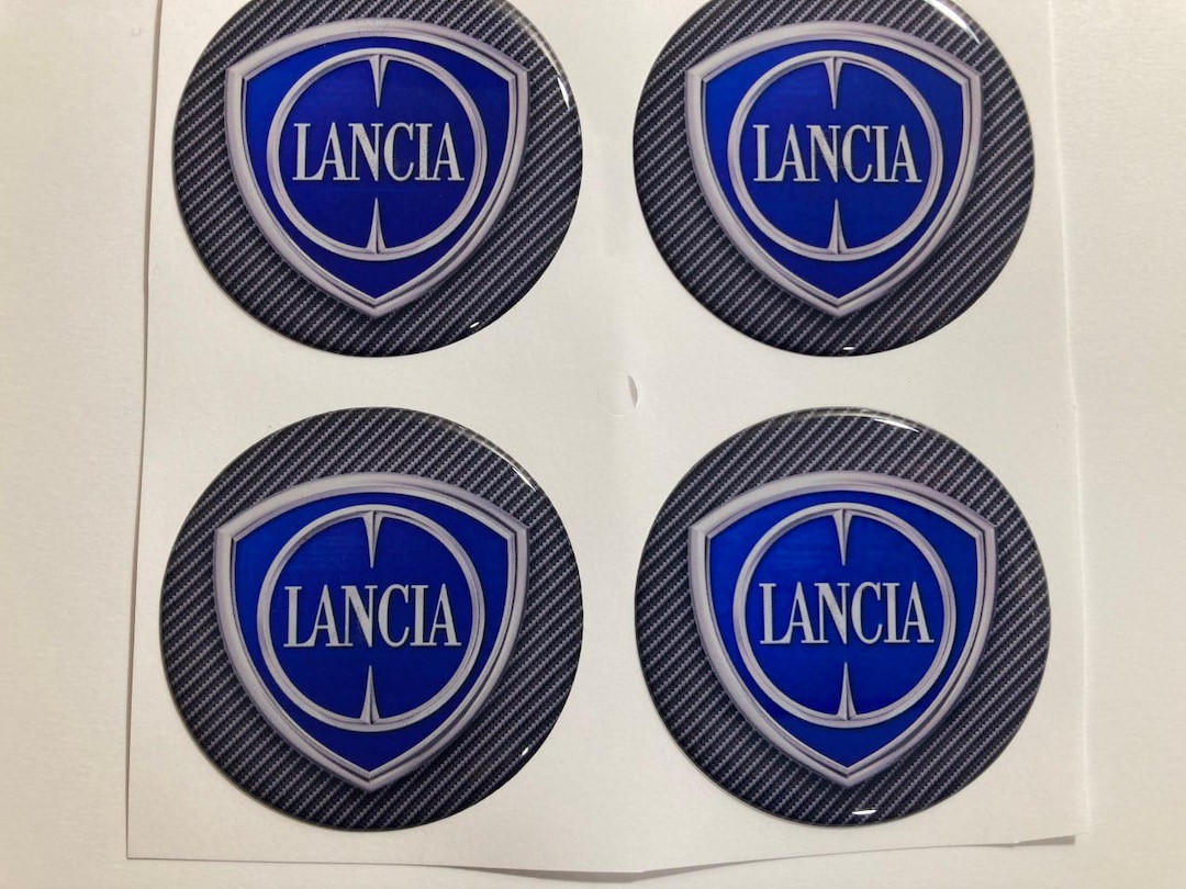 Lancia Domed Stickers, Epoxy Emblem, 3D Print Logo, Set of 4 - Etsy