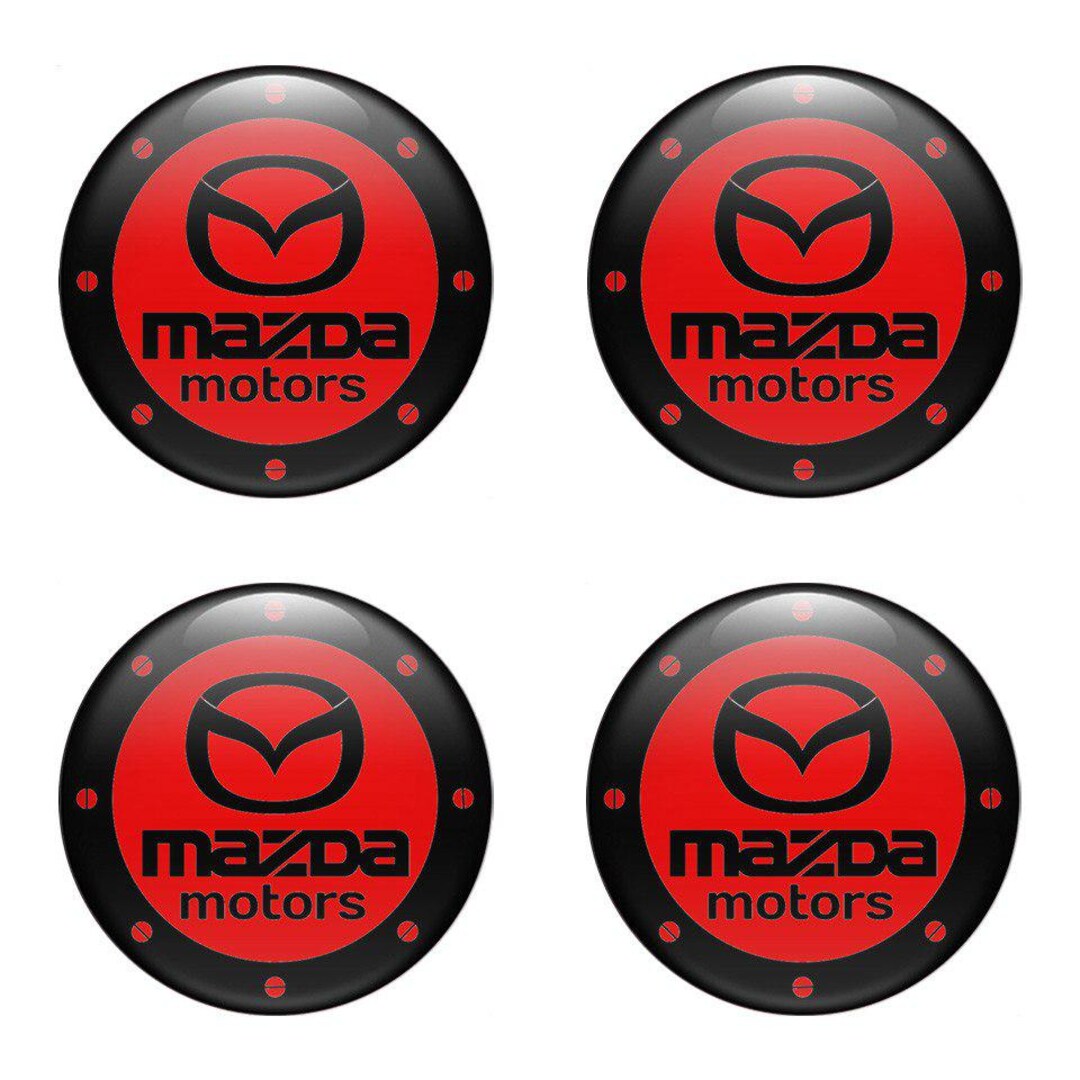 Mazda Logo Epoxy Emblem Set, Domed 3D Silicone Stickers - Etsy