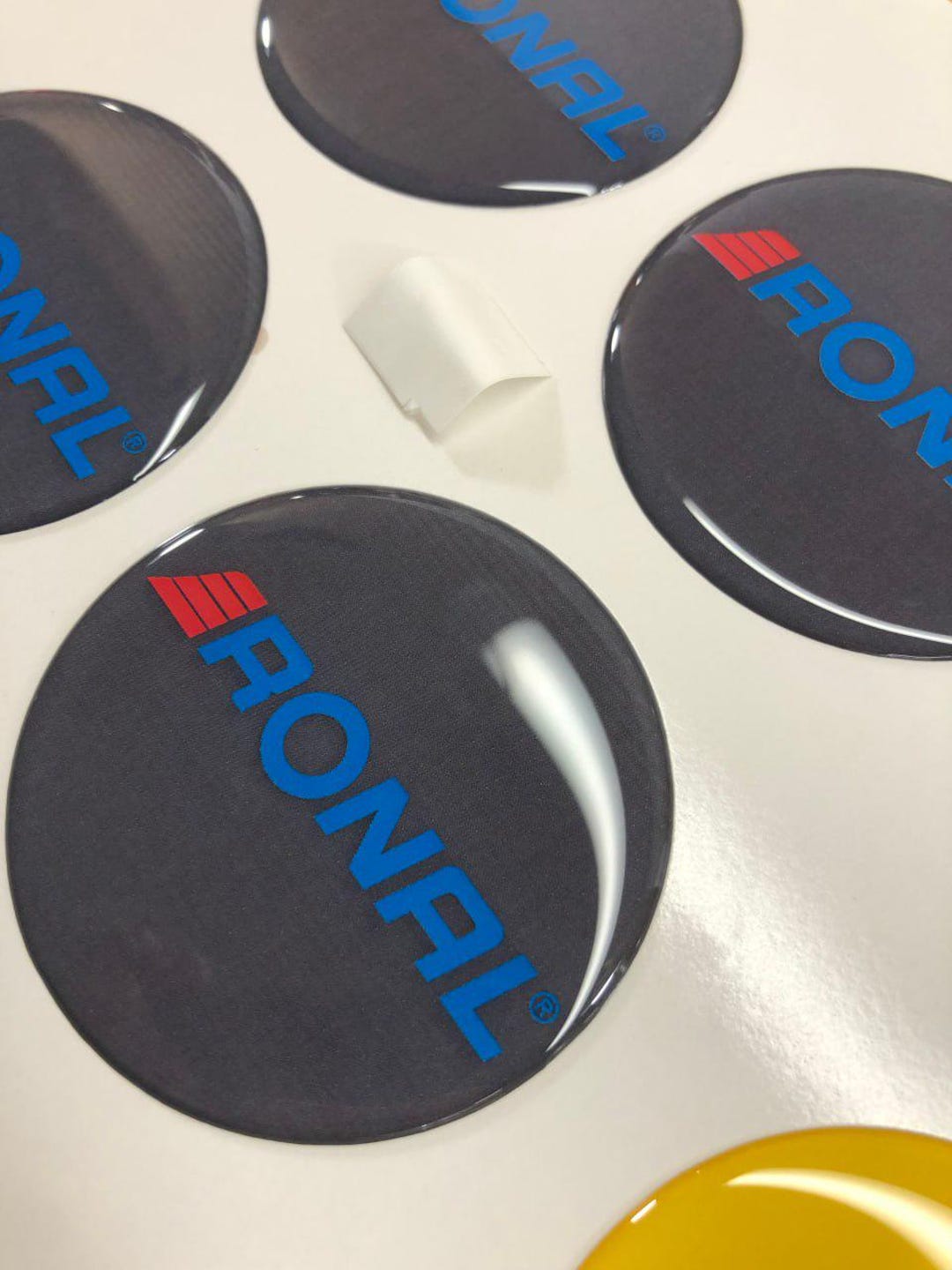 Ronal Racing Epoxy Emblem, Domed 3D Silicone Stickers (set of 4) - Etsy