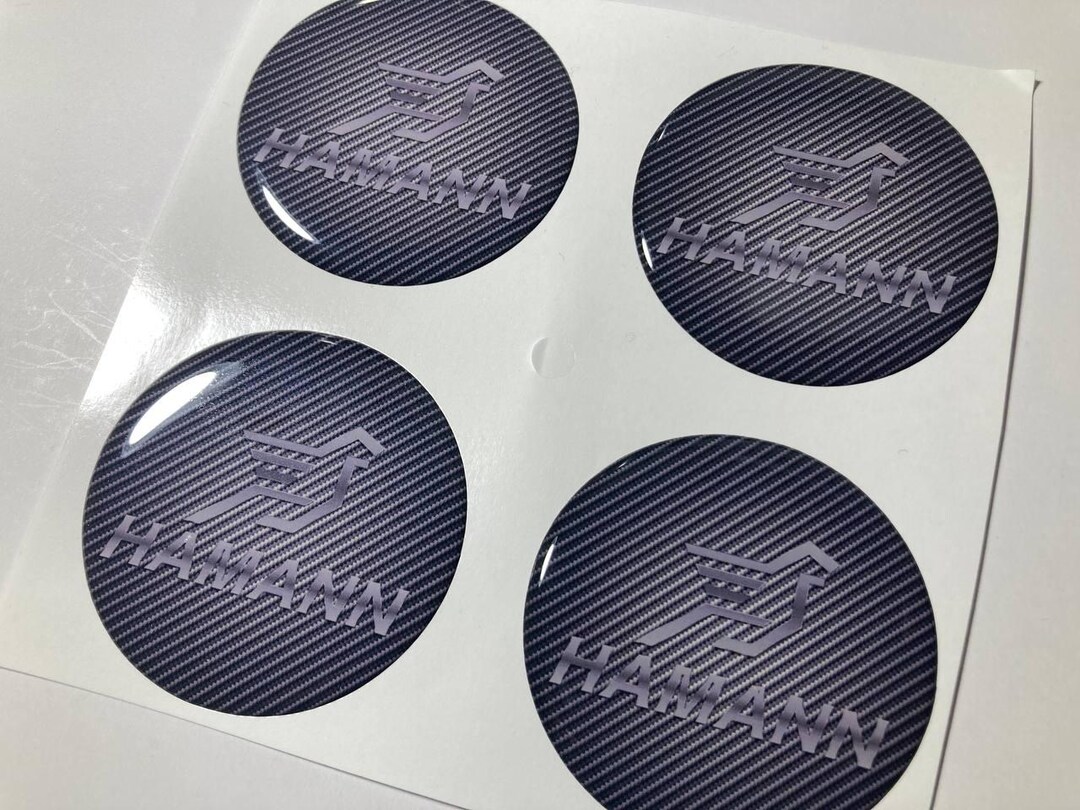 Hamann Epoxy Emblem Set of 4 X All Sizes Domed Silicone Stickers 3D ...