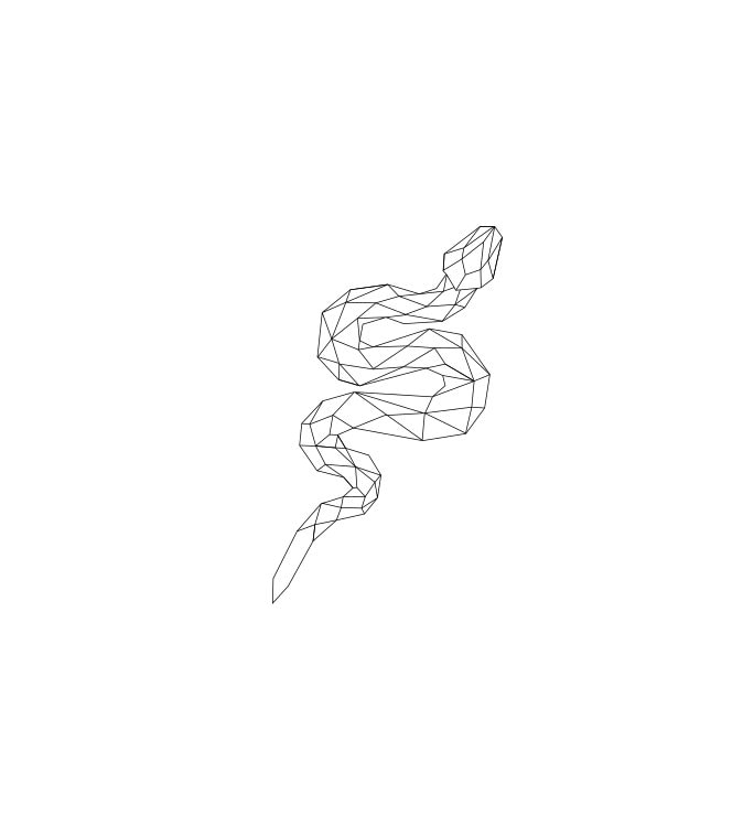 Geometric Snake Instant Digital Download PNG SVG Files - Etsy