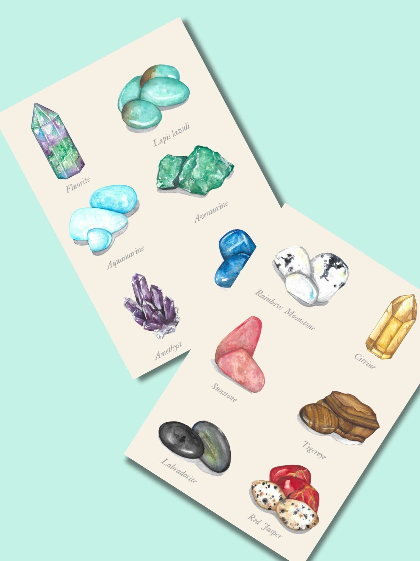 Edelstenenkaartje, Edelstenen Wenskaart Real Gem Birthday Card ...