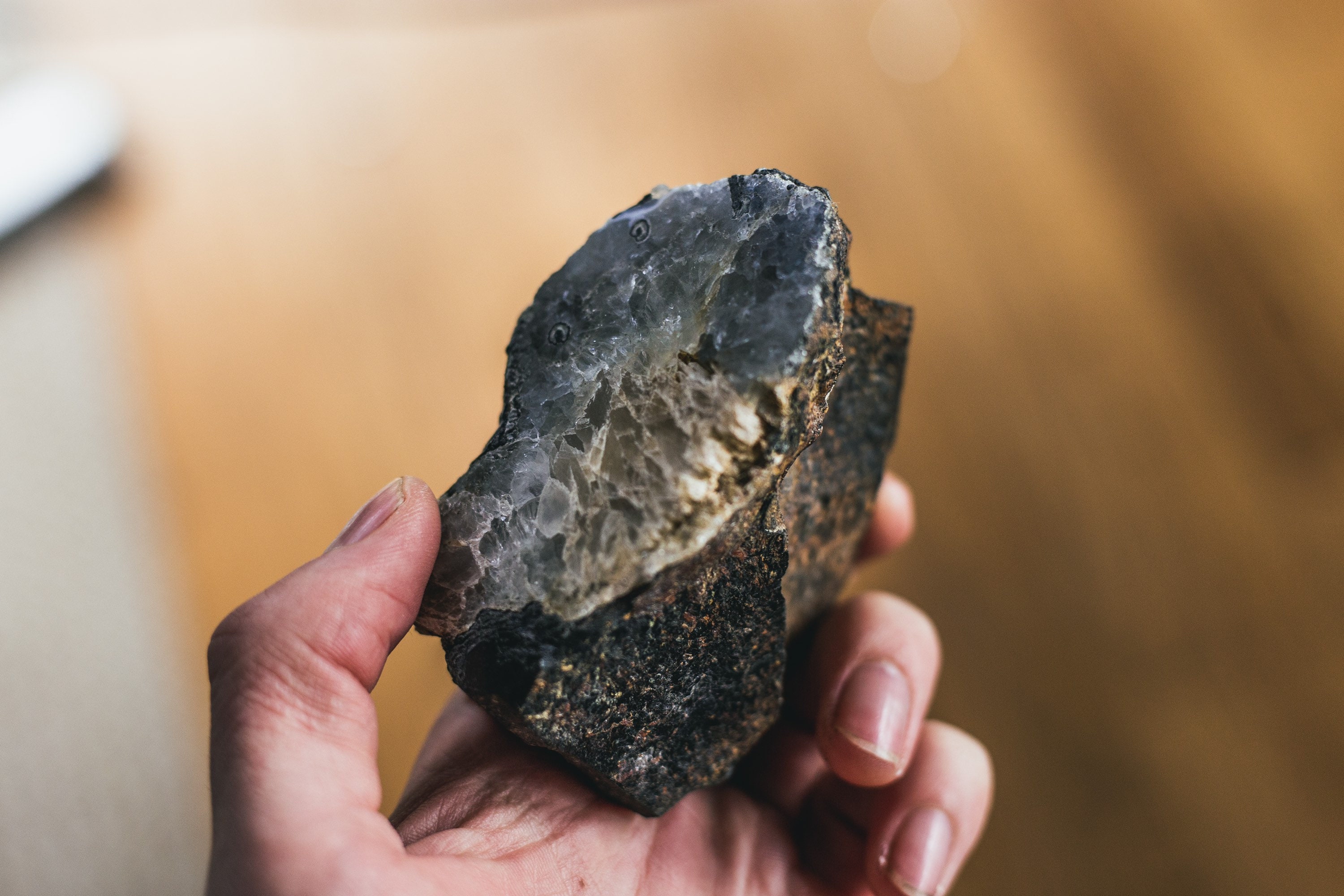 Sliced Quartz/calcite Nodule in Matrix - Etsy