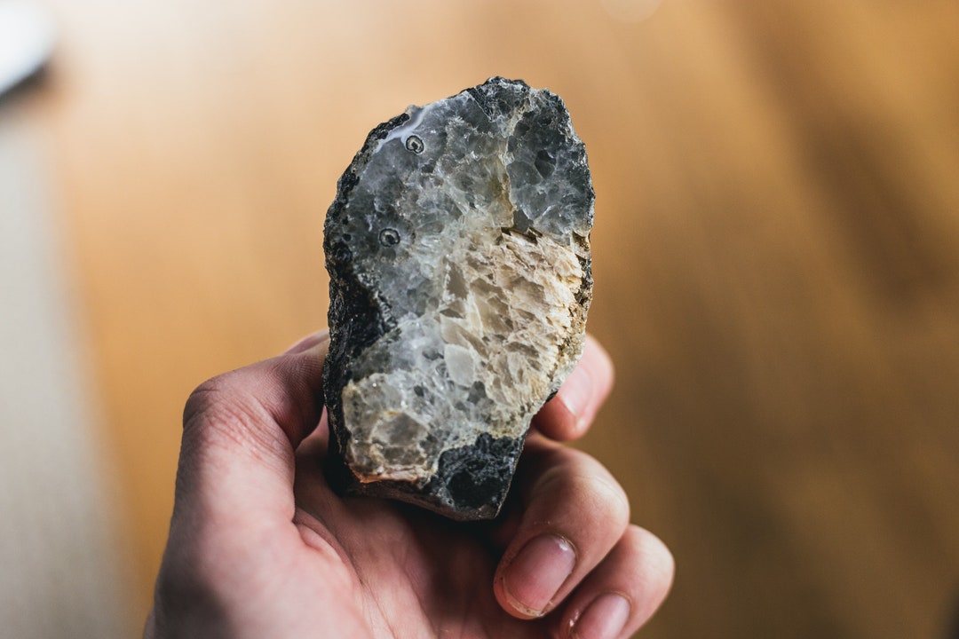 Sliced Quartz/calcite Nodule in Matrix - Etsy