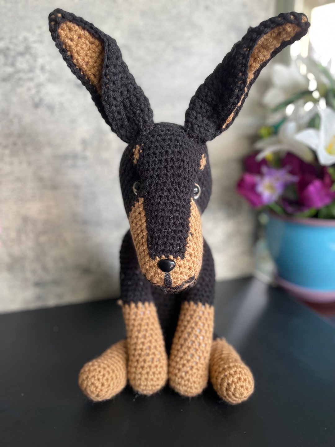 Crochet Doberman Pinscher - Etsy