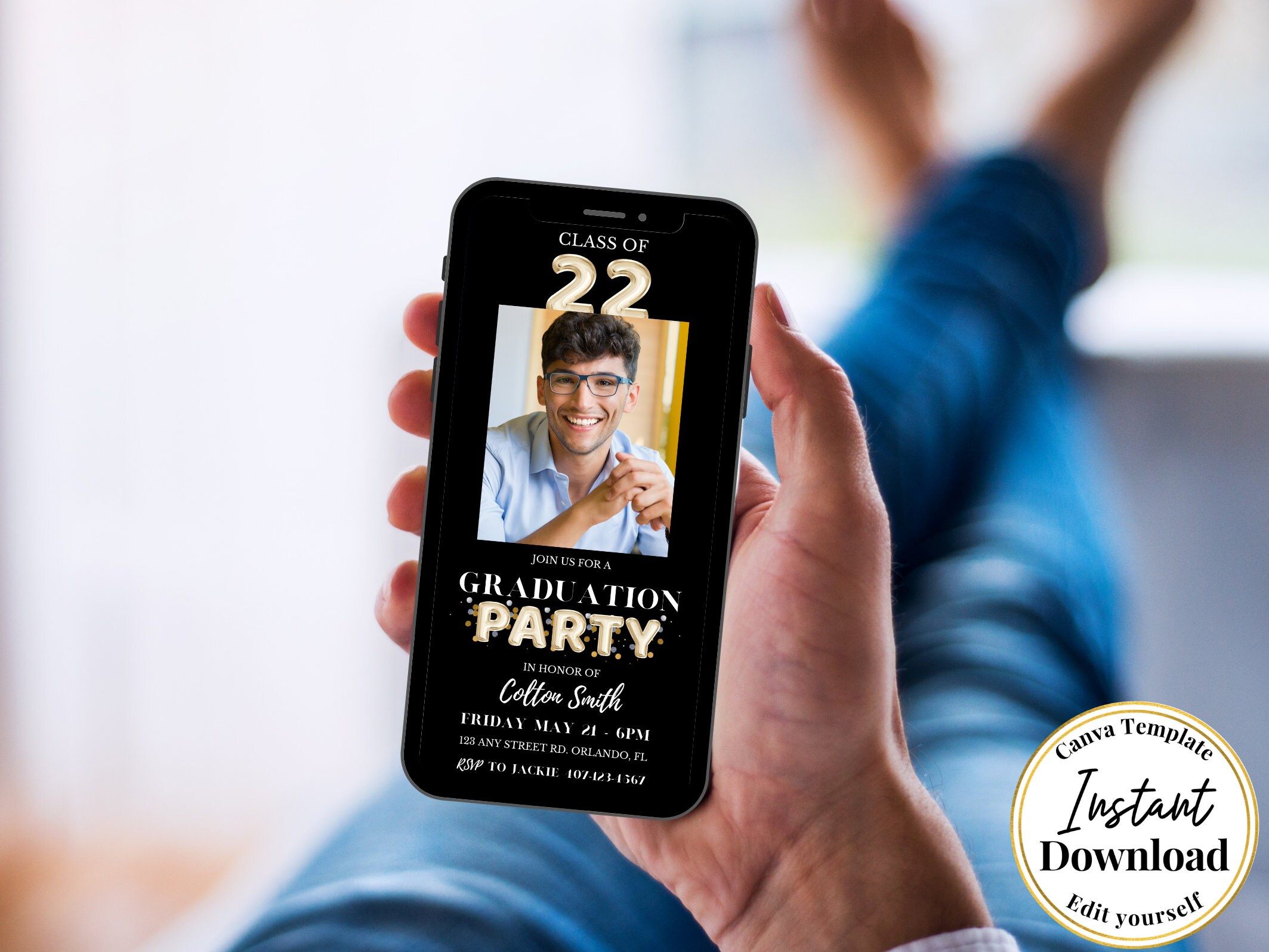 Digital Graduation Invitation Template Graduation Party - Etsy