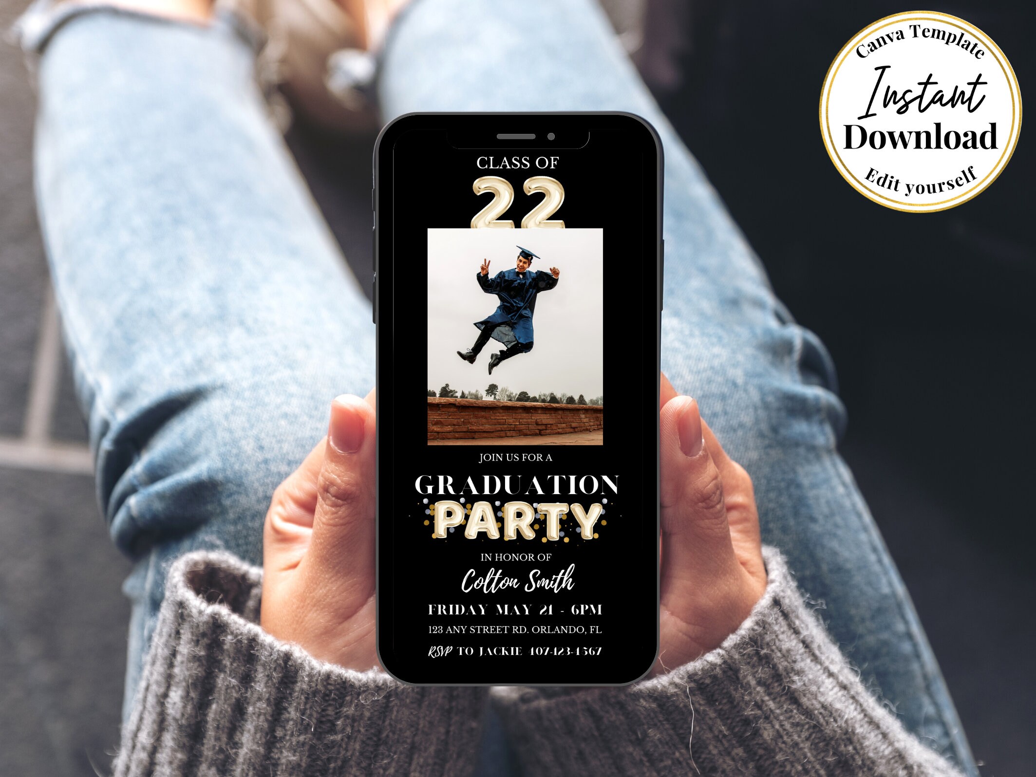 Digital Graduation Invitation Template Graduation Party - Etsy