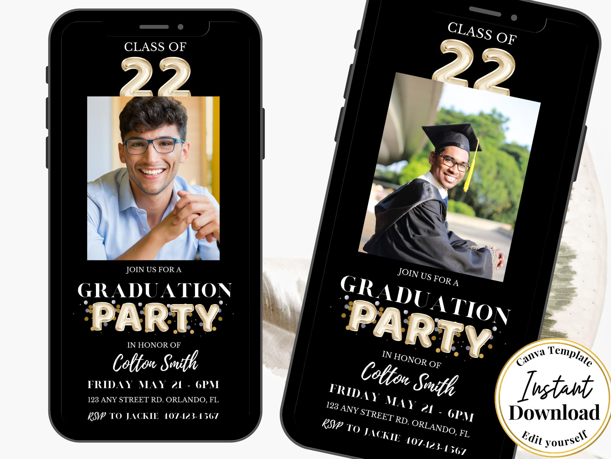 Digital Graduation Invitation Template Graduation Party - Etsy