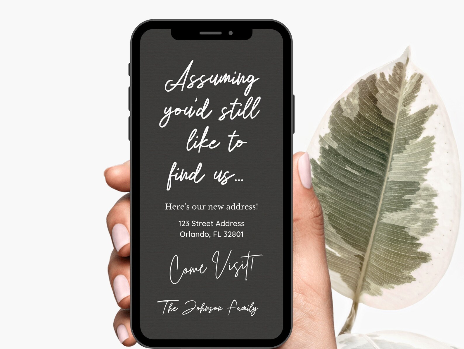 Moving Announcement Digital Card, Assuming You'd Still Like to Find Us ...