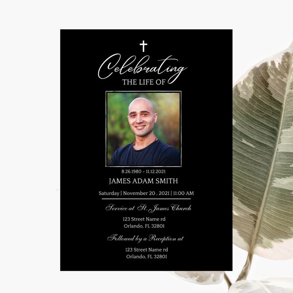 1 Year Death Anniversary Invitation - Etsy