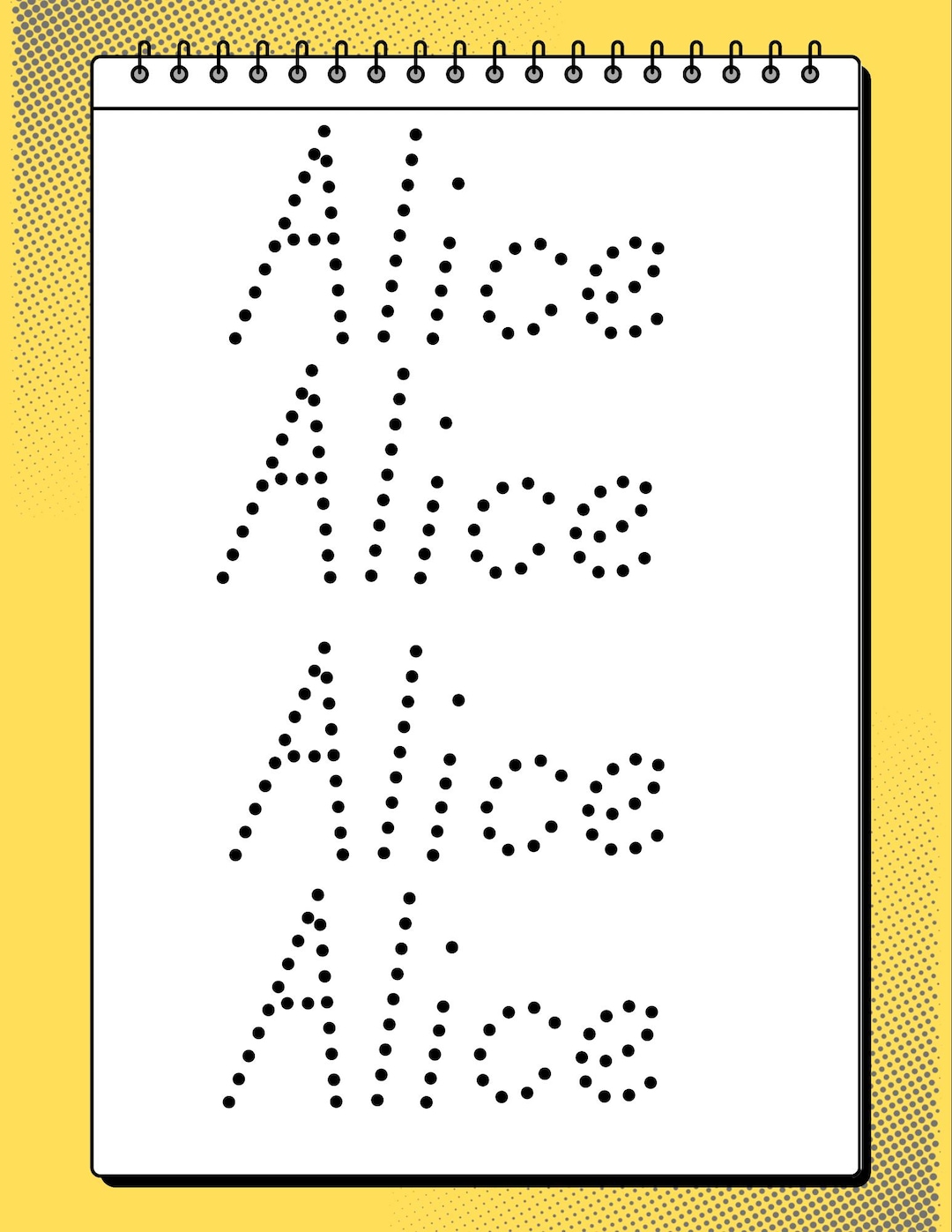 Customizable Name Tracing - Etsy