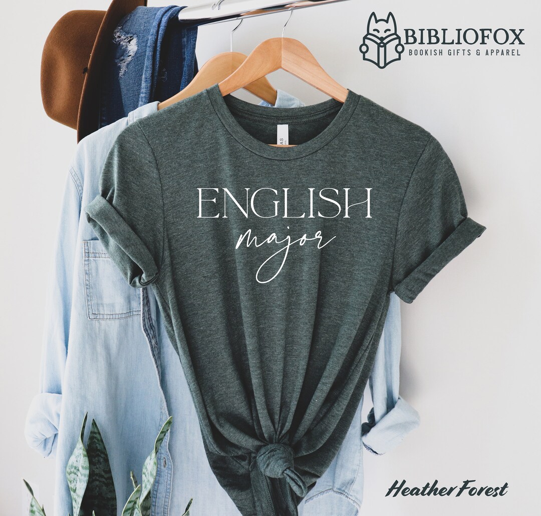 ENGLISH MAJOR T-shirt Gift for English Majors Readers Writers College ...