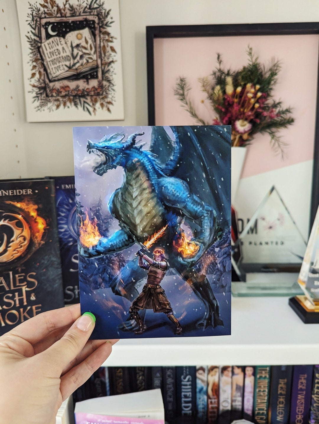 Tarrin + Dragon Art Print | 5x7 - Etsy