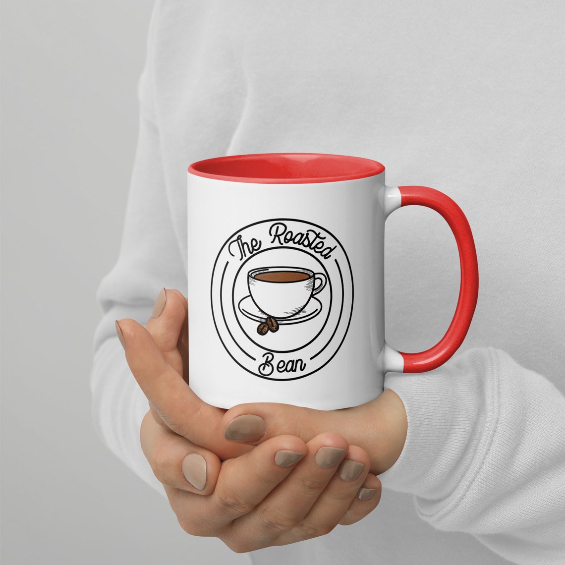 The Roasted Bean Mug With Color Inside - Etsy
