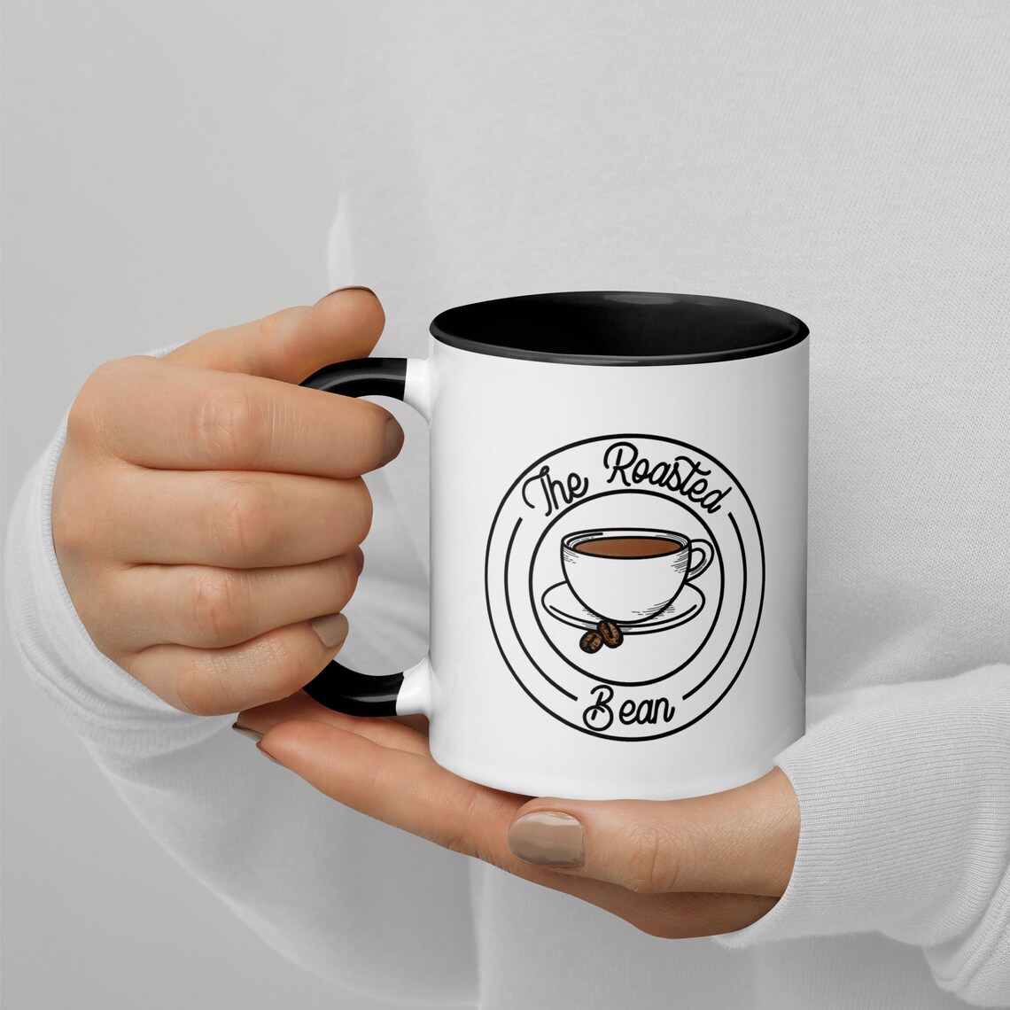 The Roasted Bean Mug With Color Inside - Etsy
