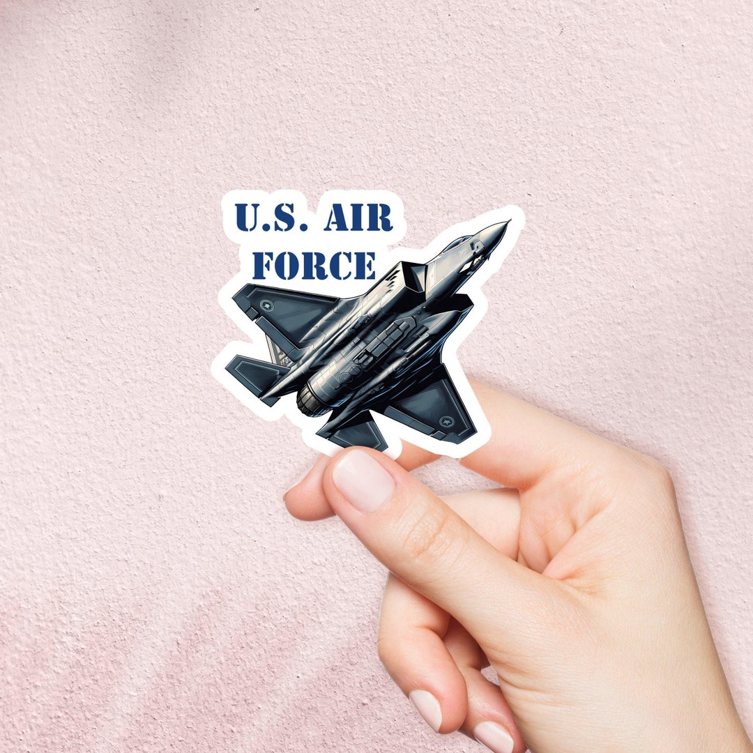 U.S. Air Force Fighter Jet Sticker, Military Aircraft Decal, Unique ...