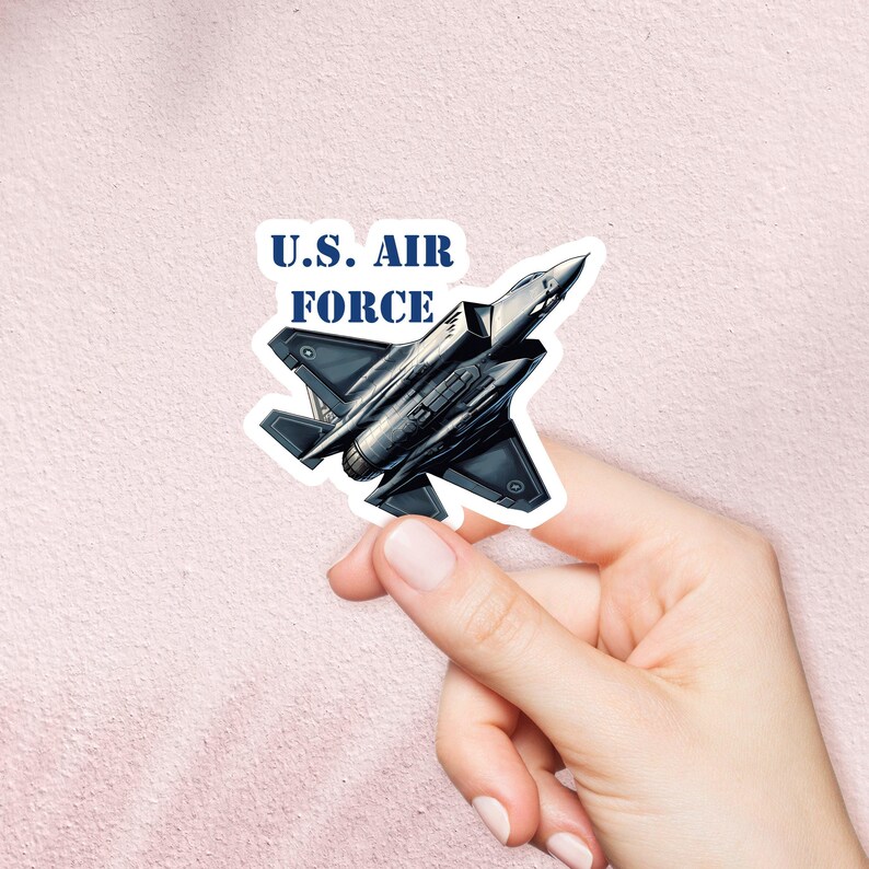 U.S. Air Force Fighter Jet Sticker, Military Aircraft Decal, Unique ...