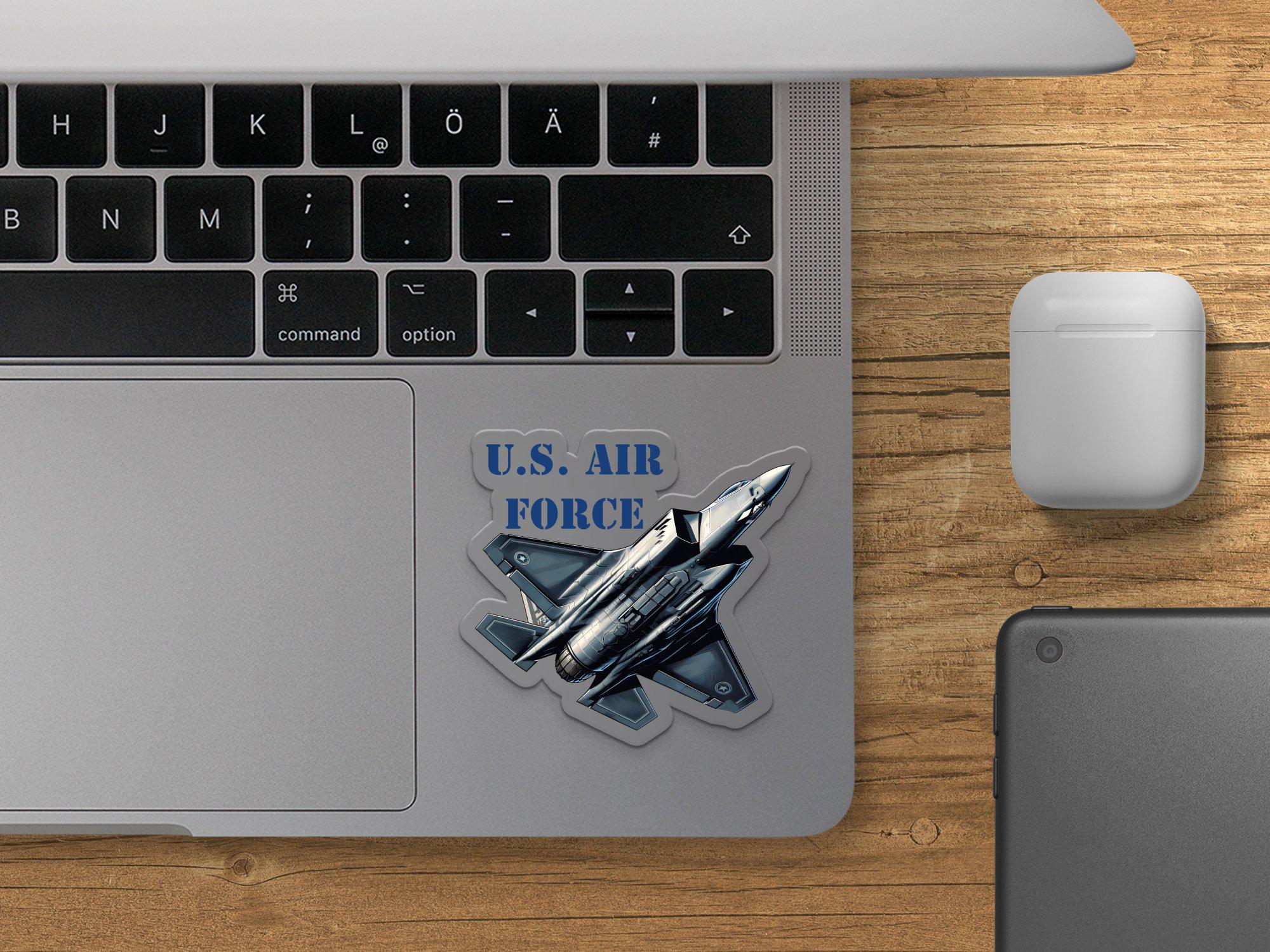 U.S. Air Force Fighter Jet Sticker, Military Aircraft Decal, Unique ...
