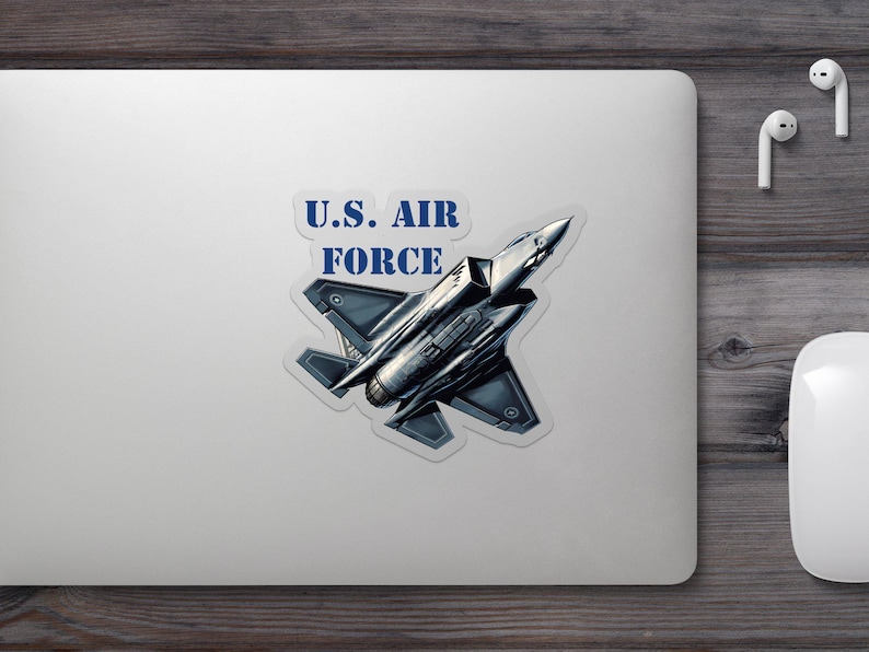 U.S. Air Force Fighter Jet Sticker, Military Aircraft Decal, Unique ...