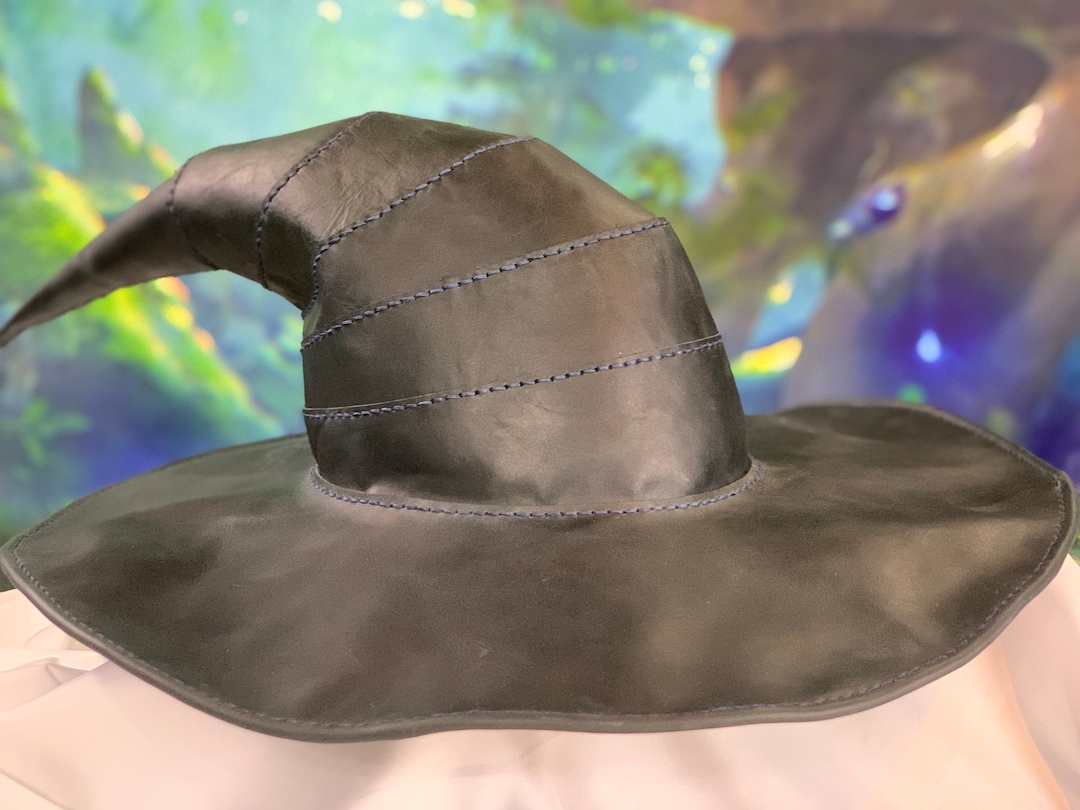 Wizard Hat, Witch, Mage, Fantasy, Costume, Cosplay, Leather, Handmade ...