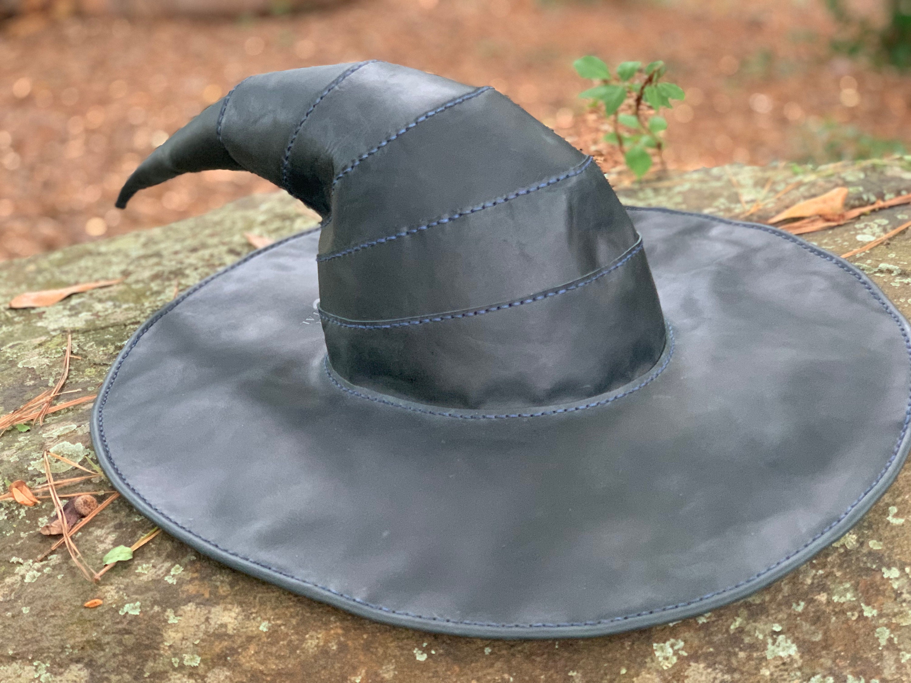 Wizard Hat, Witch, Mage, Fantasy, Costume, Cosplay, Leather, Handmade ...