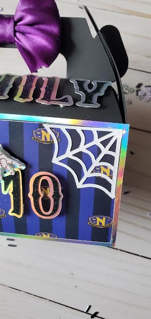 Wednesday Favor Boxes/ Wednesday Gable Box/ Wednesday Party Decor ...