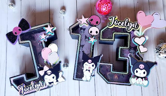 Kuromi 3D Letter/ Kuromi Decoration/ Kuromi Party/ Kuromi/ Kuromi Theme ...