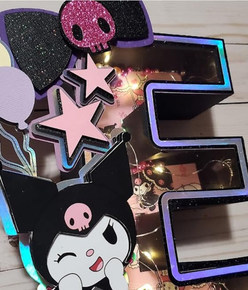 Kuromi 3D Letter/ Kuromi Decoration/ Kuromi Party/ Kuromi/ Kuromi Theme ...