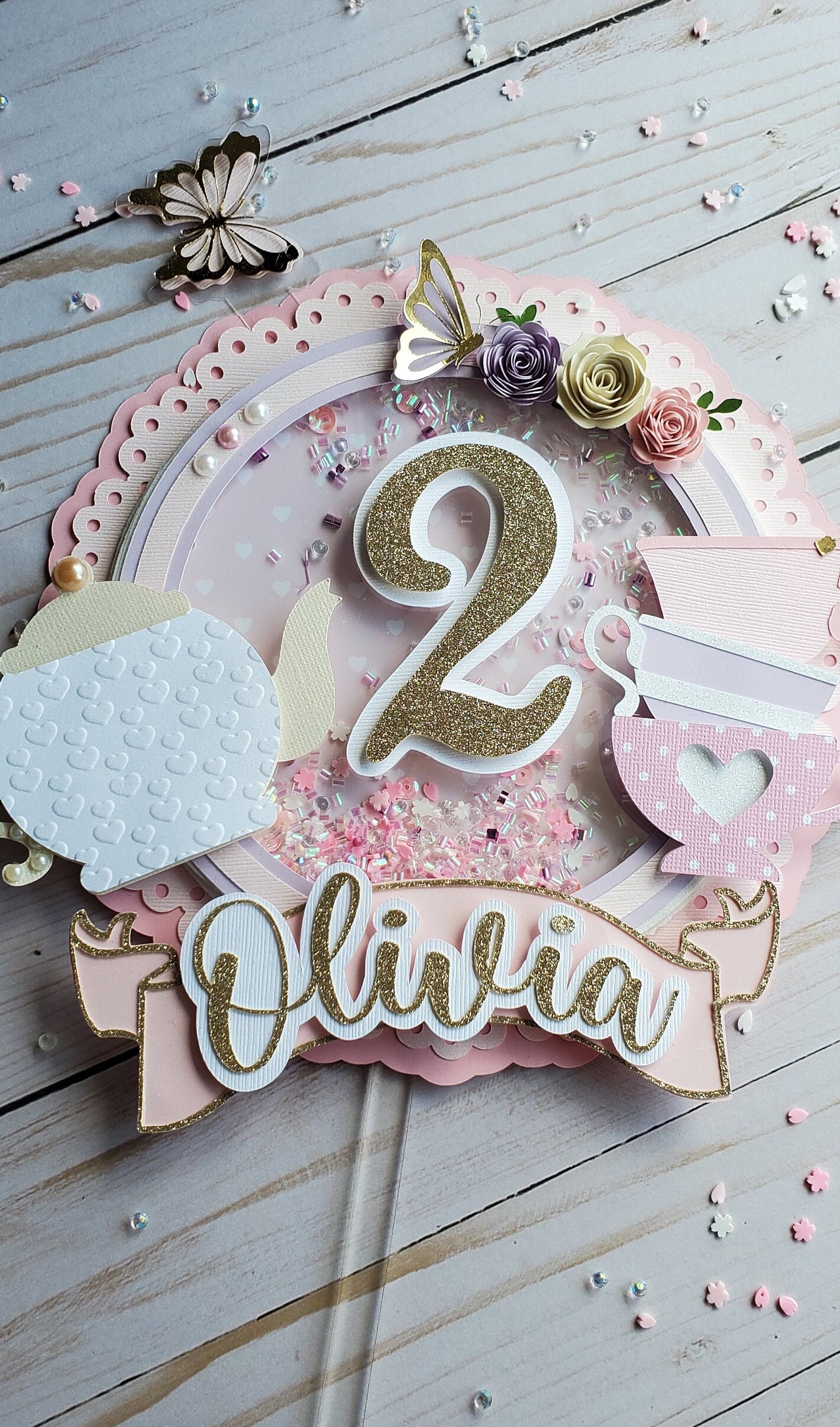 Tea Party Cake Topper| Tea Party Topper| Tea Party| Tea for Two| Tea ...