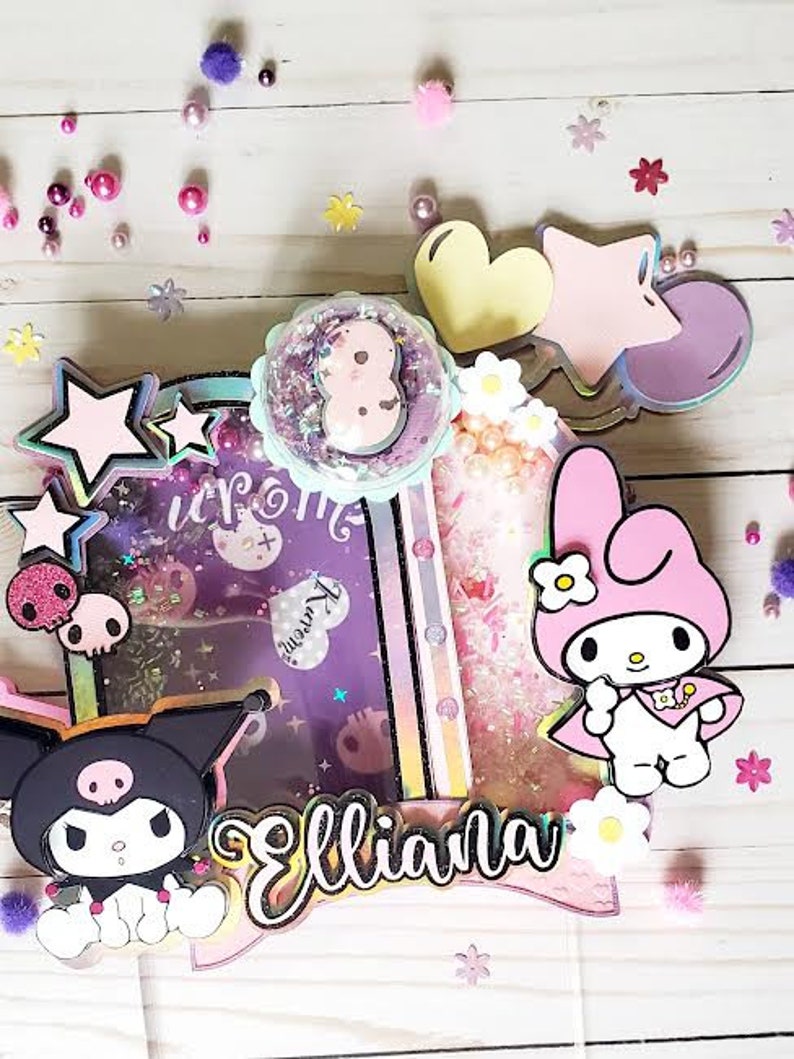 Kuromi Cake Topper/ Kuromi and My Melody Cake Topper/ Kuromi Party ...