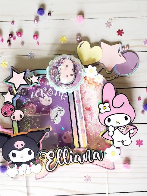 Kuromi Cake Topper/ Kuromi and My Melody Cake Topper/ Kuromi Party ...