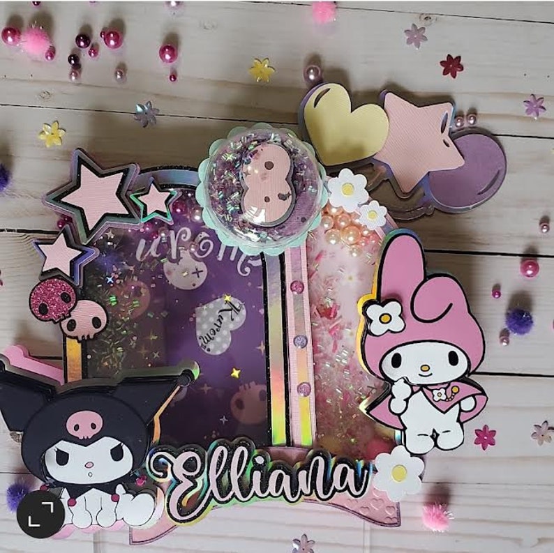 Kuromi Cake Topper/ Kuromi and My Melody Cake Topper/ Kuromi Party ...