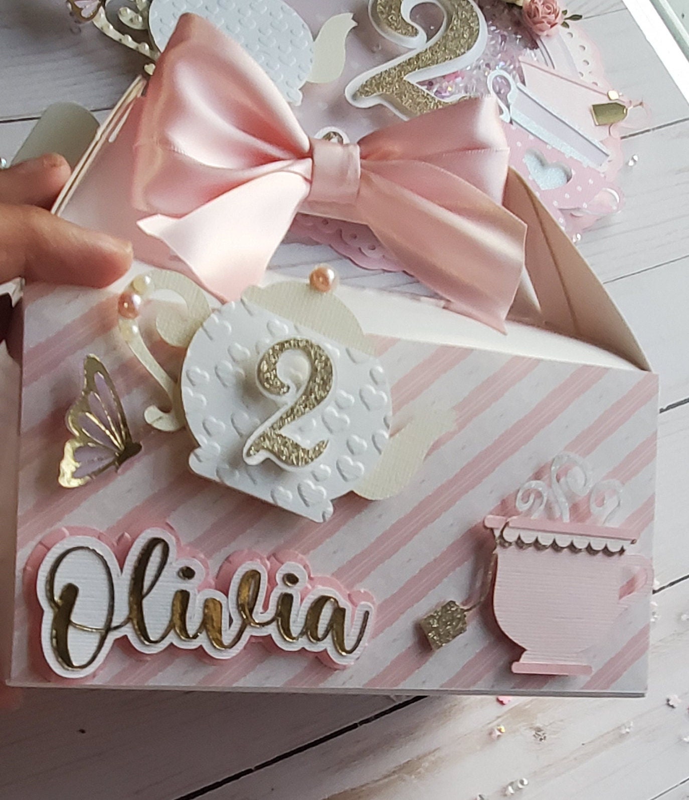 Tea Party Gable Box| Tea Party Favor Box| Gable Box| Tea Party| Favor ...