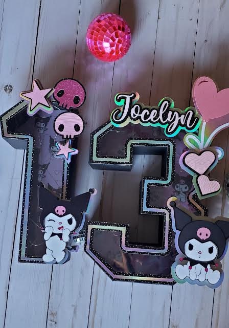 Kuromi 3D Letter/ Kuromi Decoration/ Kuromi Party/ Kuromi/ Kuromi Theme ...