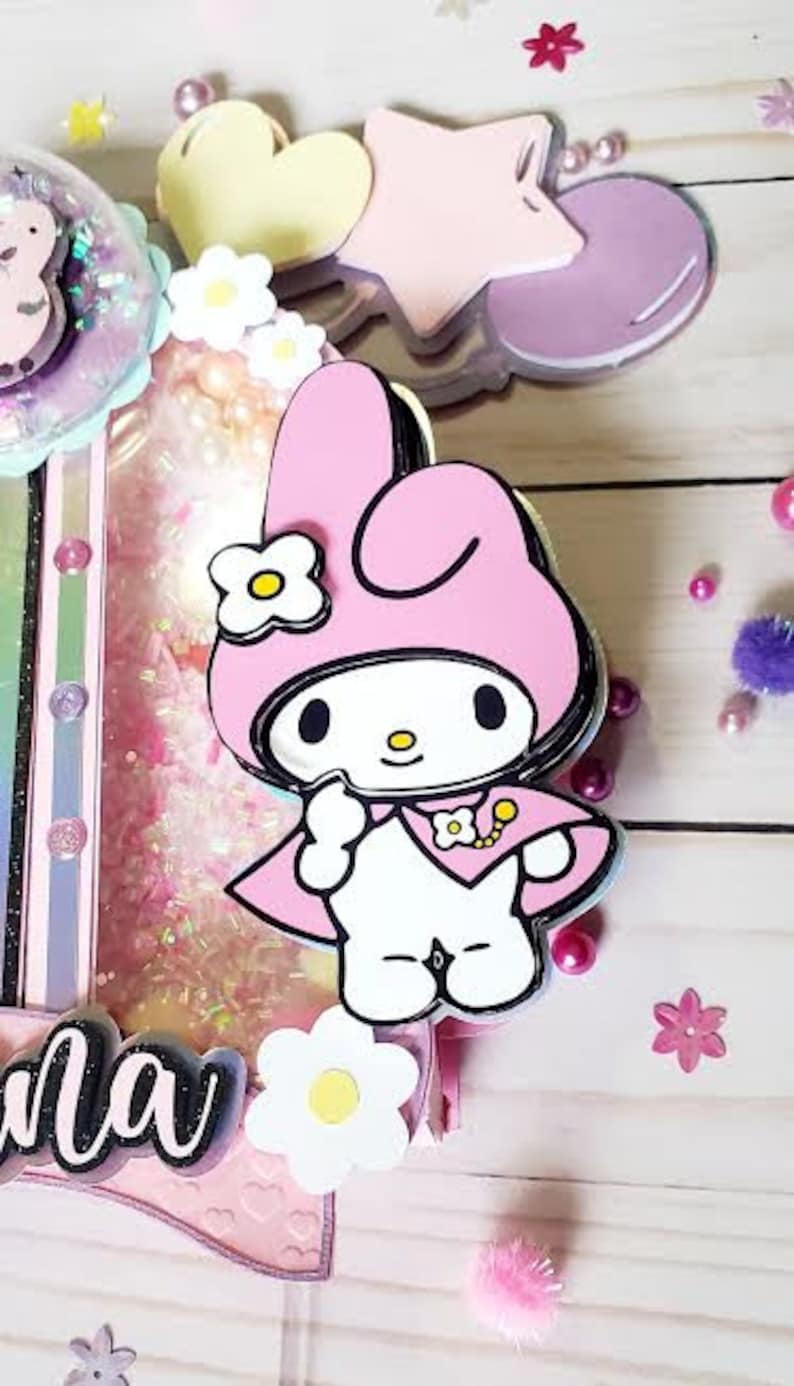 Kuromi Cake Topper/ Kuromi and My Melody Cake Topper/ Kuromi Party ...