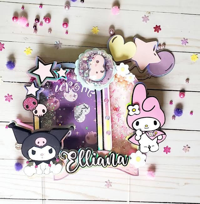 Kuromi Cake Topper/ Kuromi and My Melody Cake Topper/ Kuromi Party ...