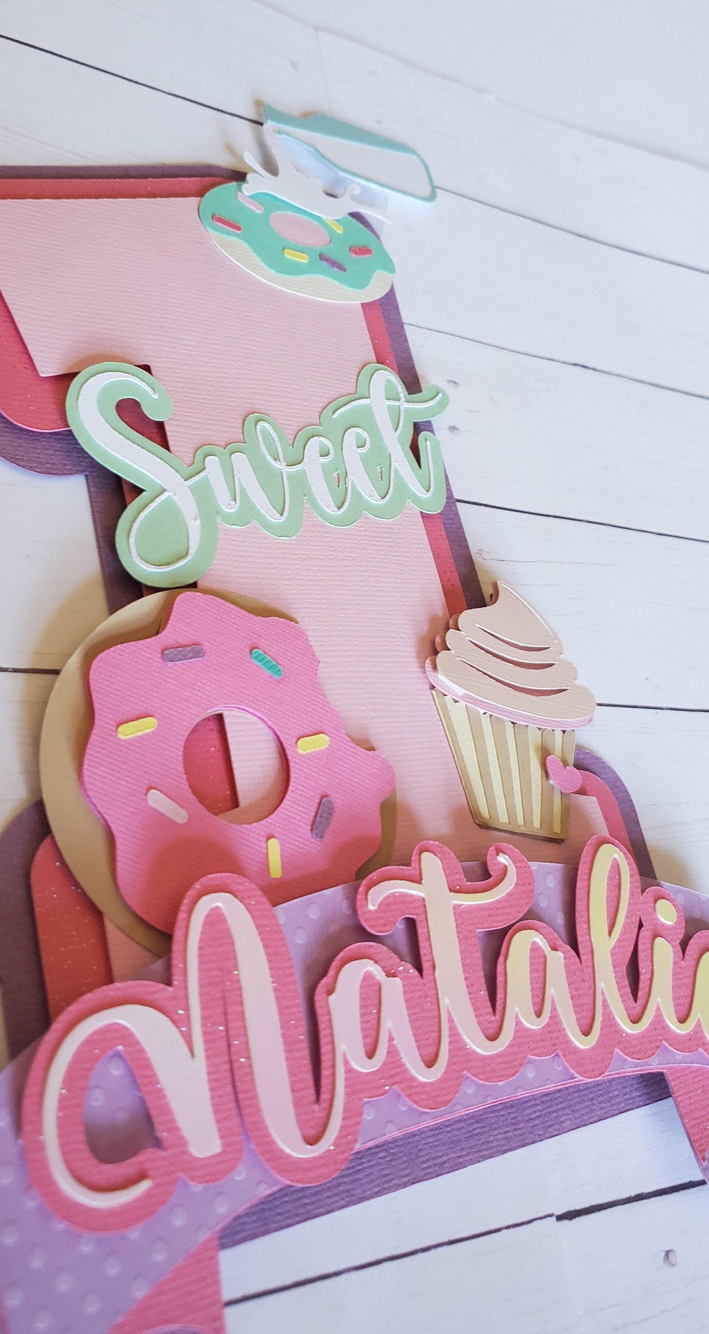 Sweet One Cake Topper| Donut Cake Topper| Sweet One Party| Cake Smash ...